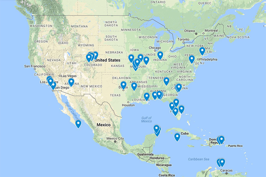 Interactive Map: spring break destinations – DartNewsOnline
